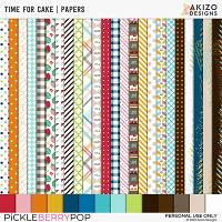 Time For Cake | Papers by Akizo Designs