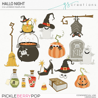 Hallo Night Layered Templates (CU) by GS Creations