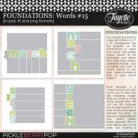 Foundations: Words #15 for March by Fayette Designs