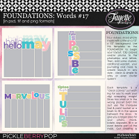 Foundations: Words #17 by Fayette Designs