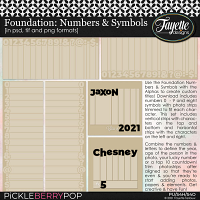 Foundation: Numbers & Symbols by Fayette Designs