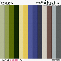 Sunny Day Digital Scrapbooking Solid Papers by et designs