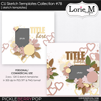 CU Sketch Templates Collection #78 by LorieM Designs