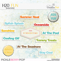 H20 Fun Word Bits by Dandelion Dust Designs