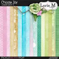 Choose Joy Paper Pack 1 by LorieM Designs