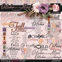 October On My Mind: WordArt by Fayette Designs