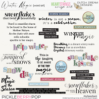Winter Magic - Wordart by Dutch Dream Designs & Heartstrings Scrap Art