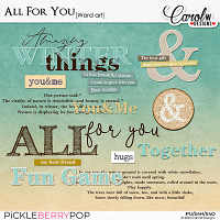 All For You-Word art by CarolW Designs