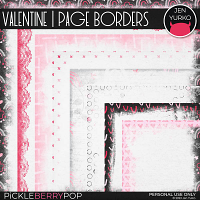 Valentine | Page Borders by Jen Yurko