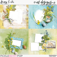 Happy Easter Digital Scrapbooking Quickpages by et designs