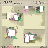 April Art layered templates by Kakleidesigns