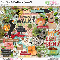 Fur, Fins & Feathers {Woof} Page Kit by Heartstrings Scrap Art