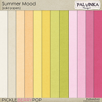 Summer Mood Solid Papers by Palvinka Designs