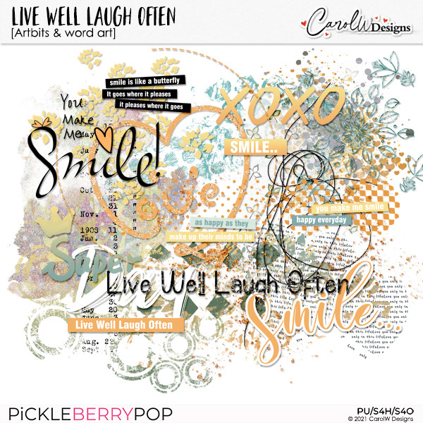 Live Well Laugh Often-Artbits&word art
