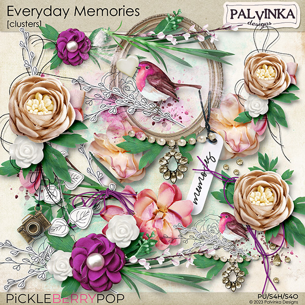 Everyday Memories Clusters by Palvinka Designs