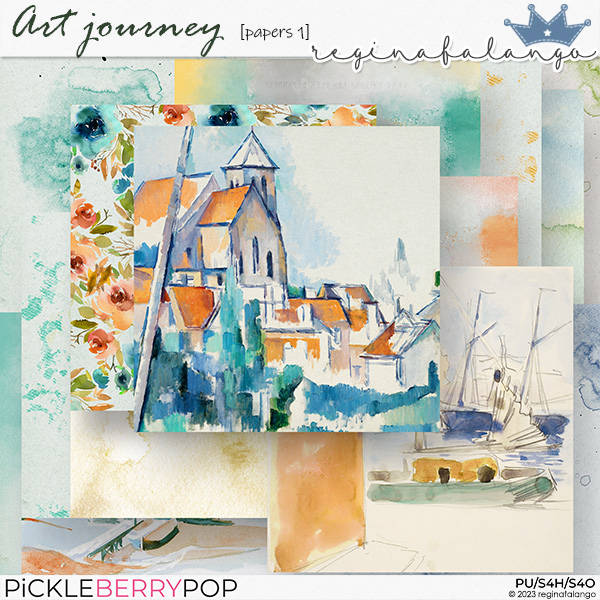 ART JOURNEY PAPERS 1 by reginafalango