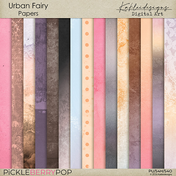 Urban Fairy Papers by Kakleidesigns